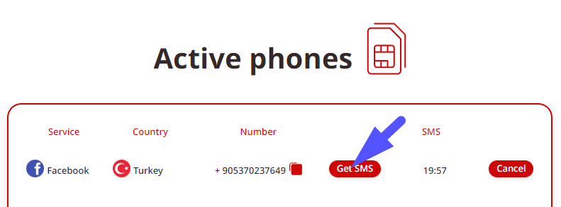 Get a Turkish phone number for receiving SMS